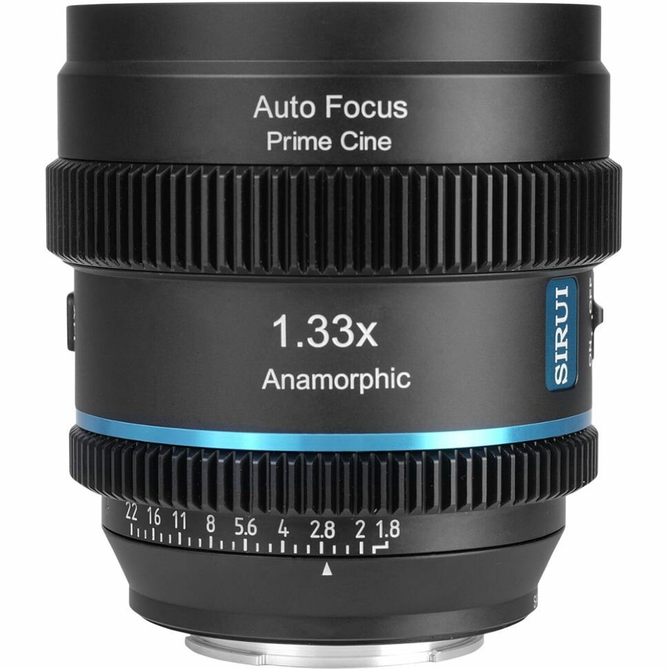Объектив Sirui 20mm T1.8 1.33x S35 AF Anamorphic Micro 4/3 (Blue Flare)