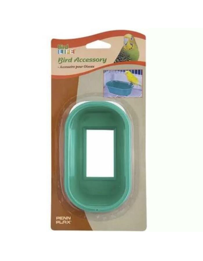 PENN-PLAX Купалка для птиц внутренняя открытая с зеркалом 14,5х8,5х5см