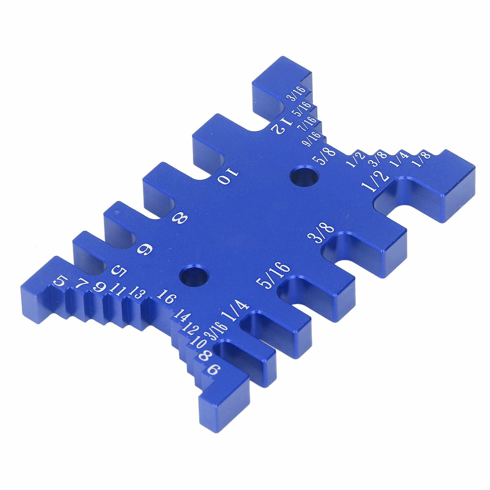 Штангенциркуль ласточкин хвост с шипами, алюминиевый метрический имперский масштаб, карточный измерительный инструмент для деревообработки, синий