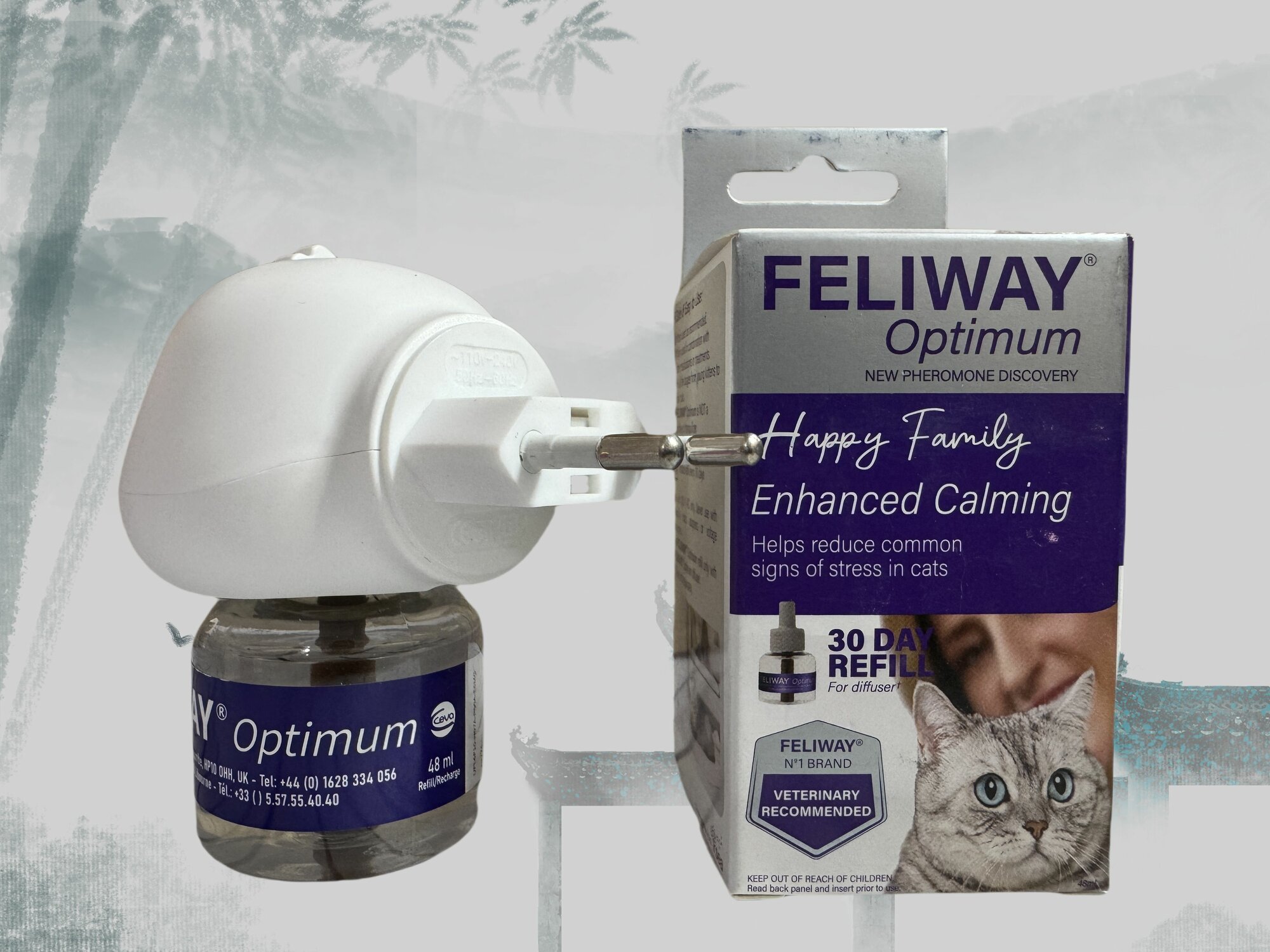 Усовершенствованный феромоновый спрей 48мл с диффузором - снижение стресса у кошек