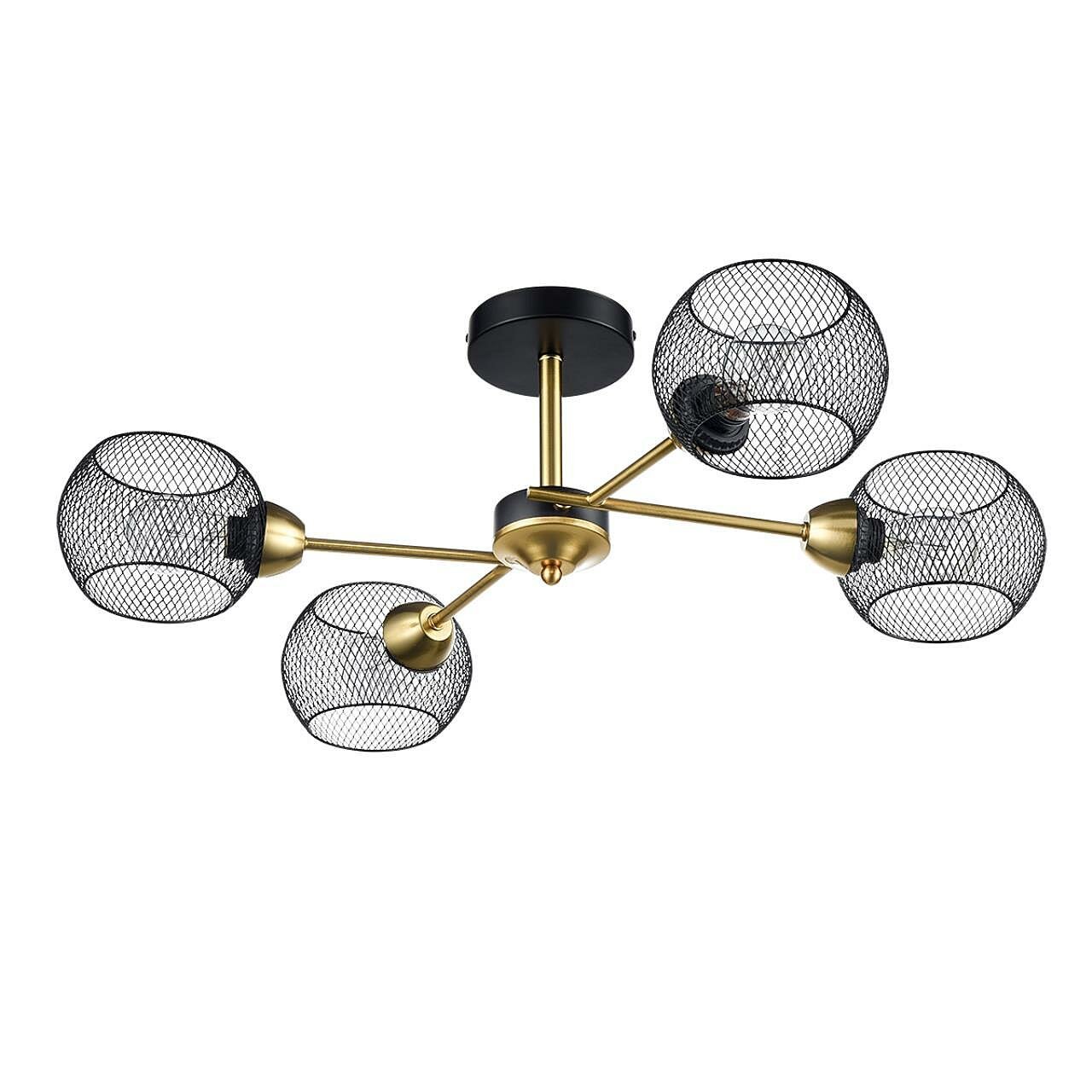 Потолочная люстра Lumion Tunara 8247/4C, E27, 240Вт, кол-во ламп:4шт, Черный