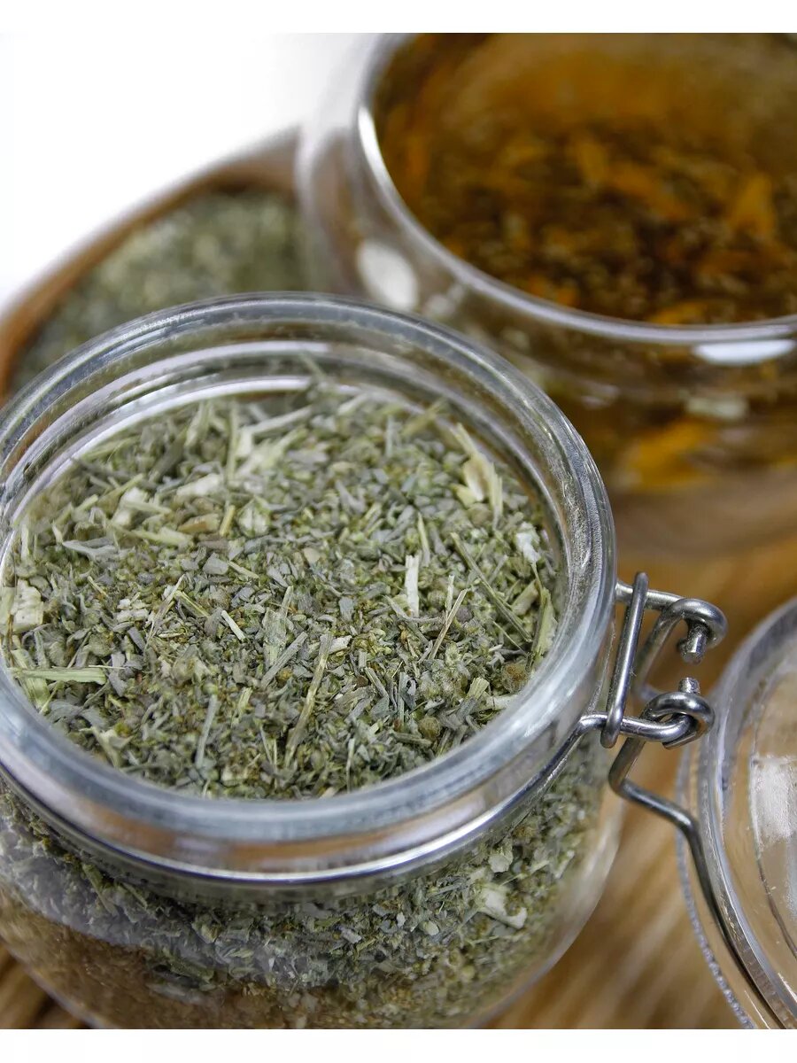 Чайный напиток Полынь горькая 50 гр - трава сухая, мелкий рез, травяной листовой чай, россыпь