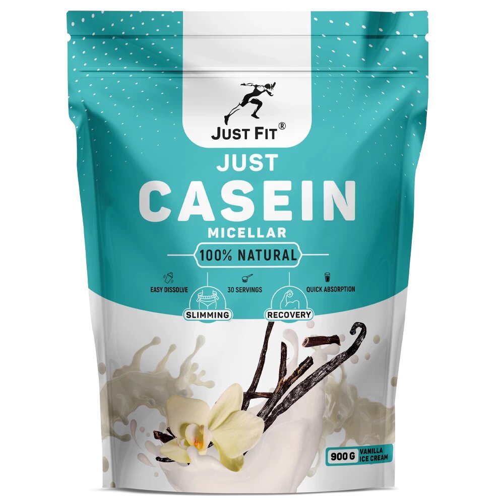 Just Fit Just Casein Казеин Мицеллярный Ночной 900 г со вкусом мороженого