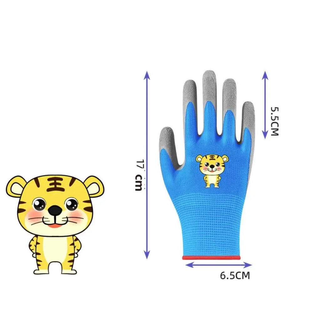 Детские водонепроницаемые садовые перчатки GUHEHARD Синий, Blue 3-5old