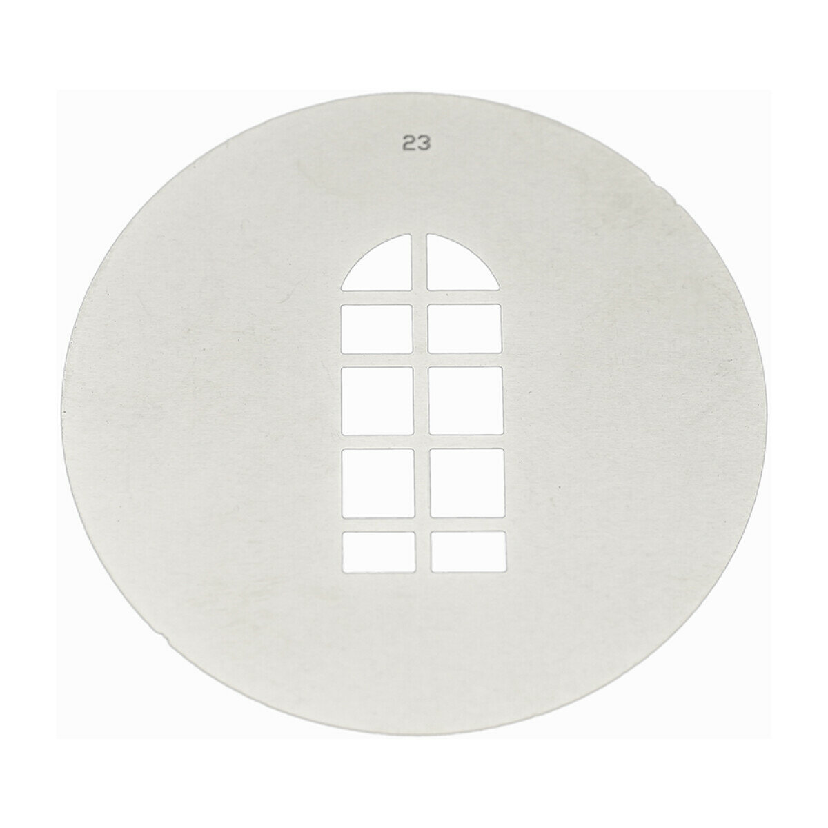 Маска гобо Ø 58 мм арочное окно Fotokvant GMW-23 Gobo mask для оптических насадок