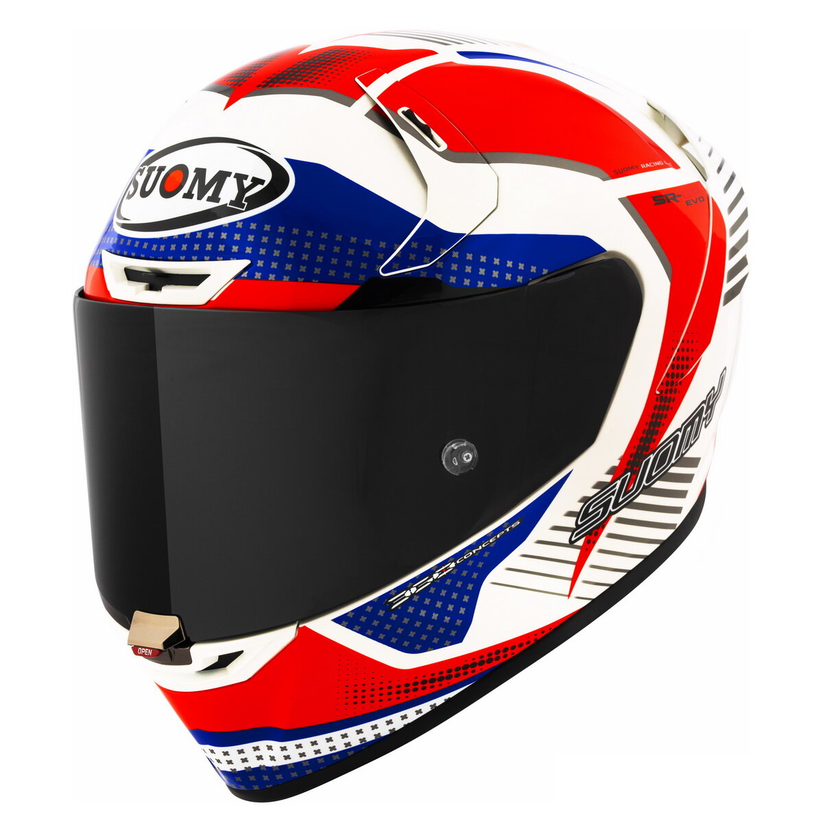 SUOMY Мотошлем SR-GP EVO AIRSPEED, цвет Красный/Синий, Размер XL