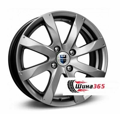 Литой колесный диск КиК Джемини 5.5x14/4x98 ET40 D58.5 дарк_платинум
