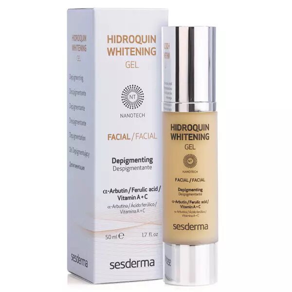Гель для лица SesDerma "Hidroquin Whitening Gel", для депигментации кожи, 50мл