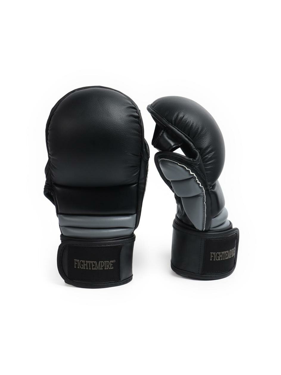 Перчатки для ММА FIGHT EMPIRE, гибридные, BLACK-L, размер L, чёрные