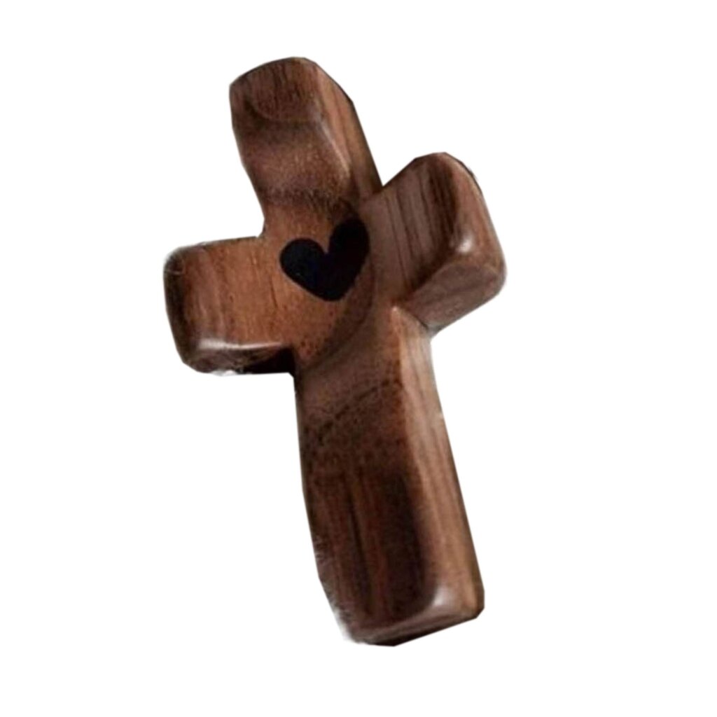 Маленький деревянный крест для молитвы и снятия стресса