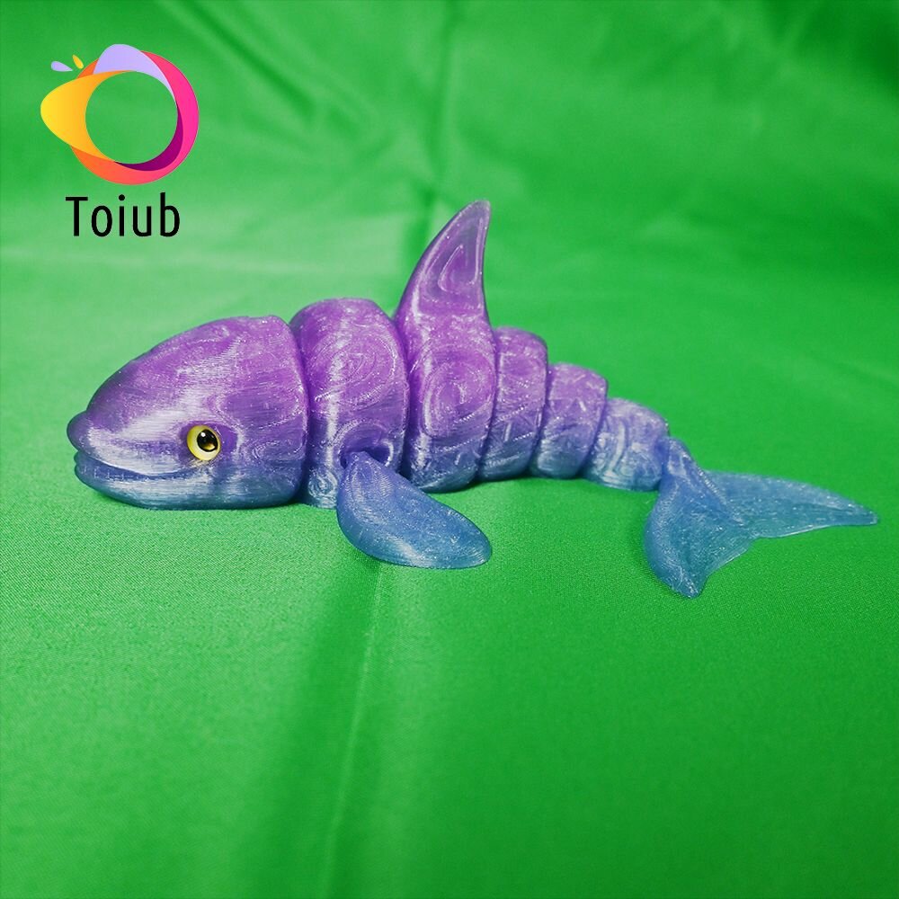 Касатка 3d игрушка подвижная антистресс, Сине-фиолетовый, 1 шт
