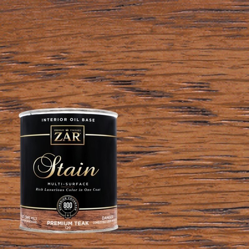 Морилка по дереву на масляной основе ZAR Interior Oil Base Stain 946 мл Премиум тик 12012