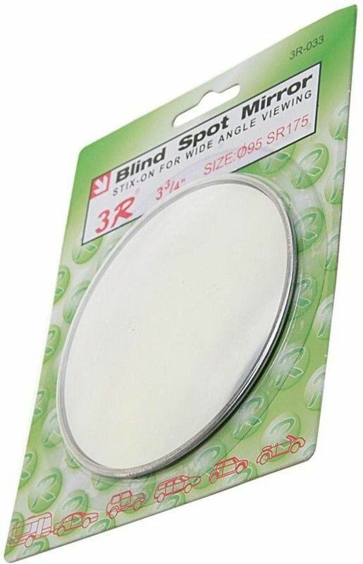 Зеркало дополнительное 3R-033 ALUMINIUM мертвой зоны 95мм сферическое внешнее (скотч) 3R 1шт