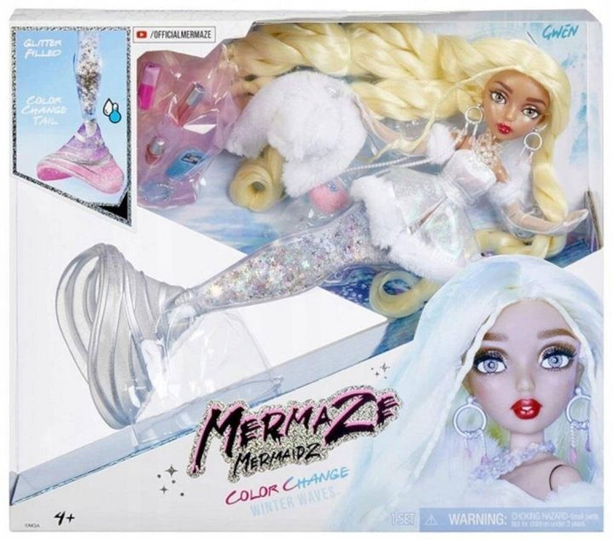 Кукла MGA Entertainment Mermaze Mermaidz "Гвен", с аксессуарами, с функцией изменения цвета