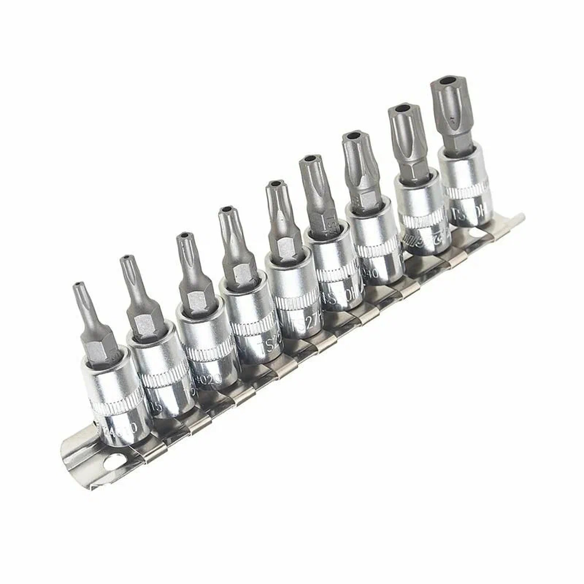 Набор насадок TORX 5-гранных 1/4" TS10H-TS50H, 9 предметов, JTC JTC3303