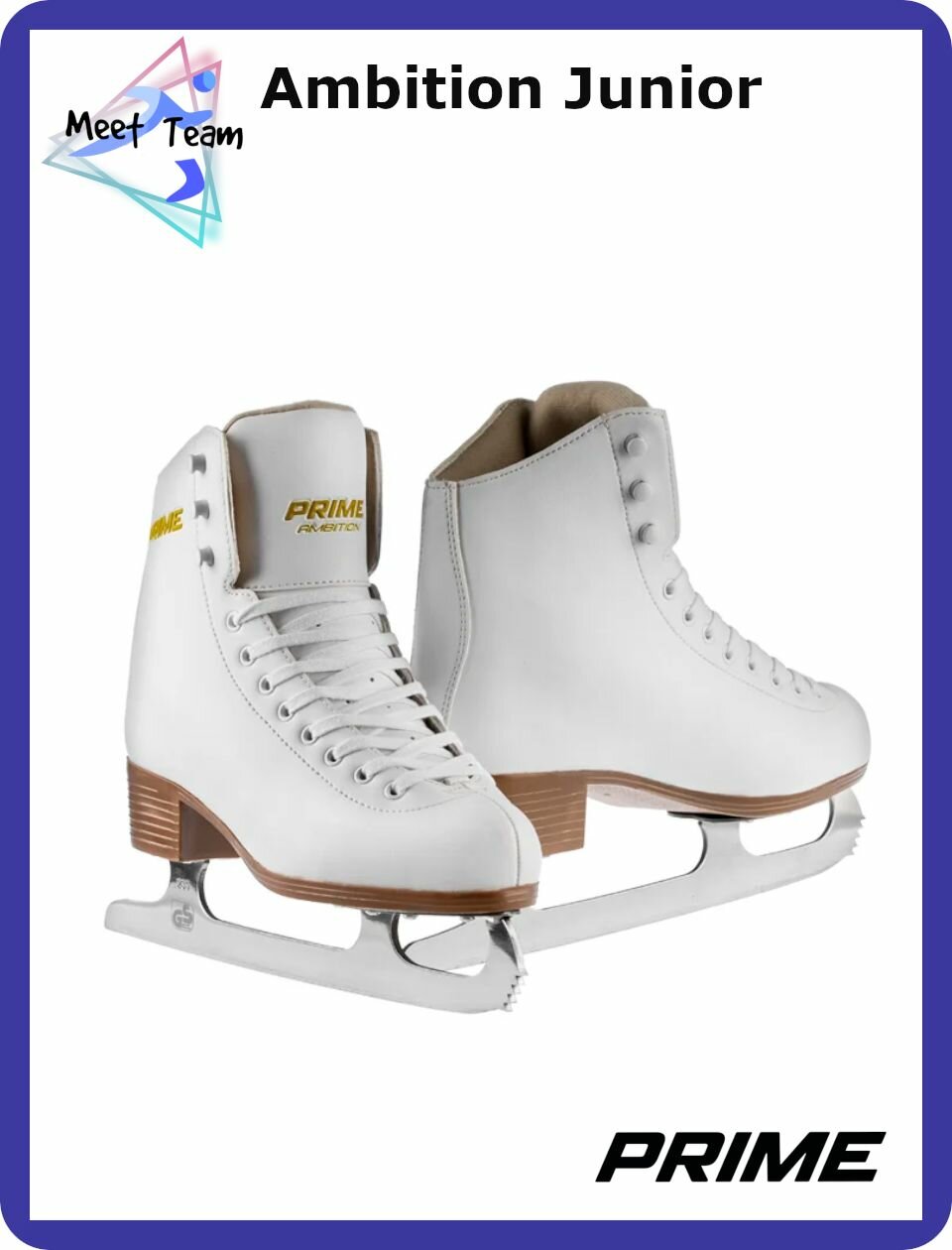 Коньки фигурные женские PRIME Ambition JR 1.5(Белый)
