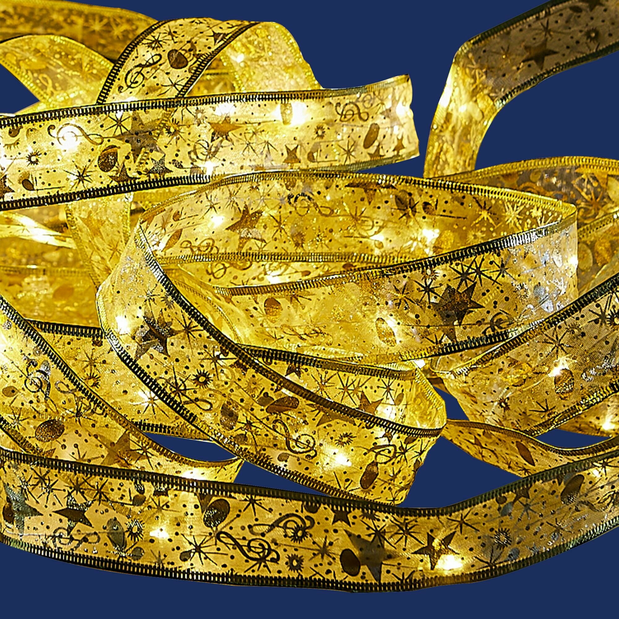 Гирлянда светодиодная Лента, 10 м, IP20, на батарейках 3AA не в-к, теплый белый свет, Uniel