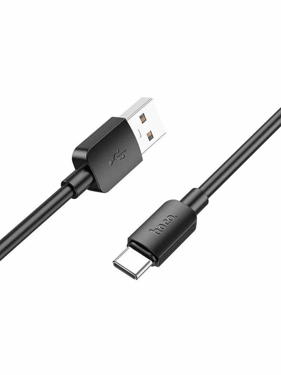 Кабель USB(Am)-USB Type-C(m), быстрая зарядка, 3А, 27 Вт, 1 м, черный, HOCO Hyper X96 (6931474799081)