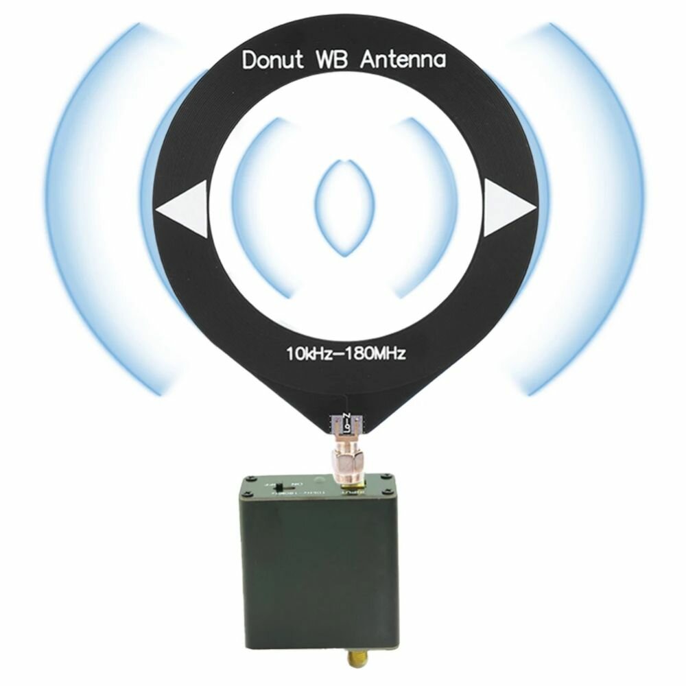 Широкополосная антенна Donut, частота 10 кГц-180 МГц, коротковолновая мини-антенна для всех радиостанций