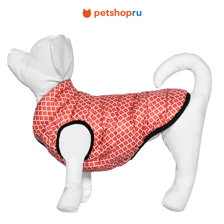 Lelap одежда Жилетка "Парфэ" для собак, красный, S, спинка 28-30 см, грудь 43-46 см