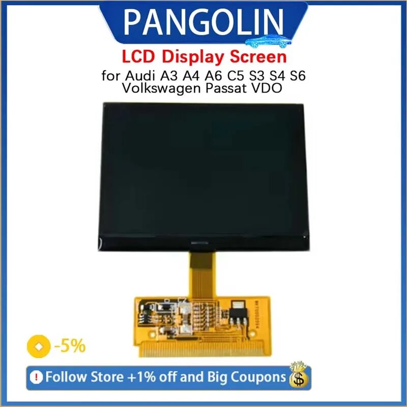PANGOLIN ЖК-экран для Audi A3 A4 A6 C5 S3 S4 S6 Volkswagen Passat VDO Digital Dashboard Pixel Repair Замена