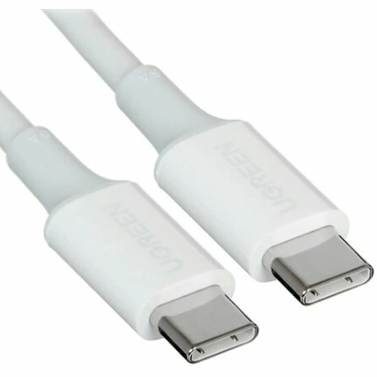 Кабель Ugreen USB-C - USB-C, 5A, 2м, белый(60552)