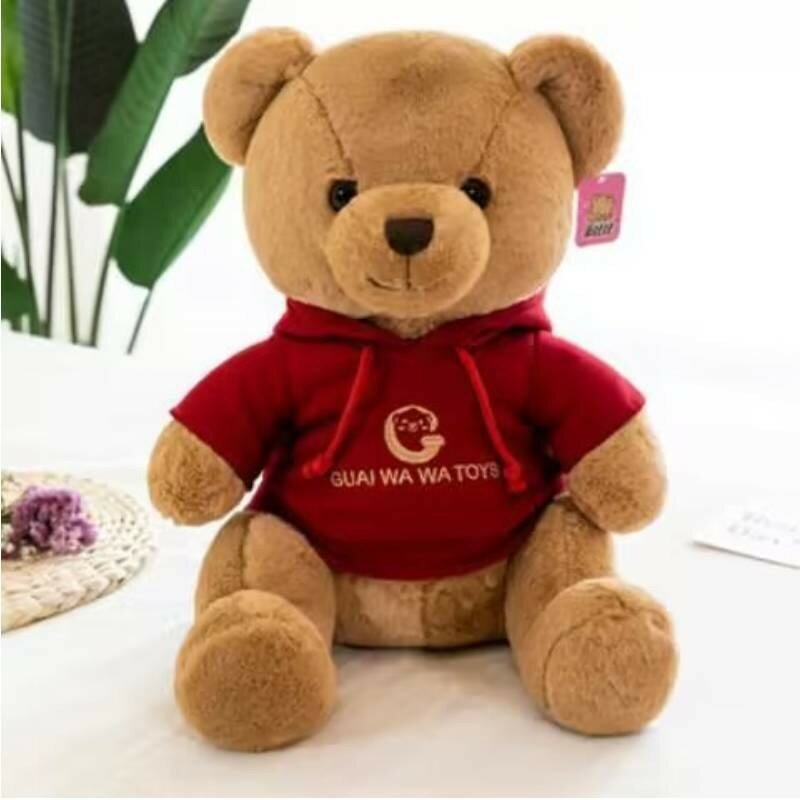 Soft and cuddly teddy bear plush toy in bright colors for kids and special occasions