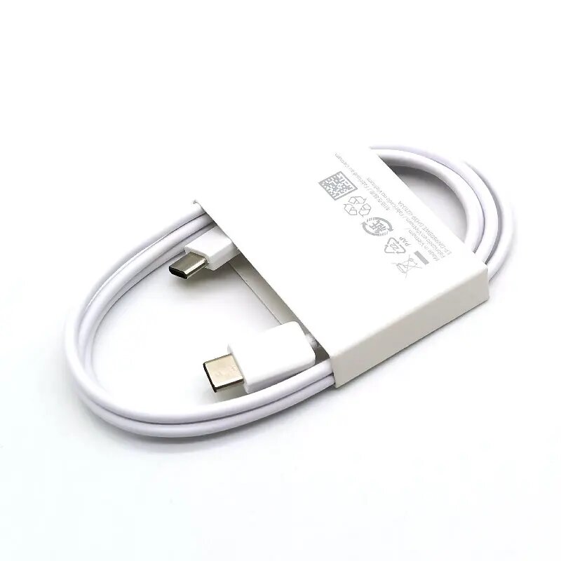 Для Samsung 3A USB Type C to Type C Кабель Super Fast Charge Line Для Galaxy S25 S24 S23 S22 S21 S20 Ultra FE Z Flip Fold 7 6 5 4 белый