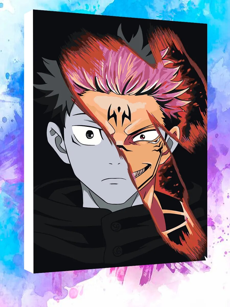 Картина по номерам Магическая битва Аниме