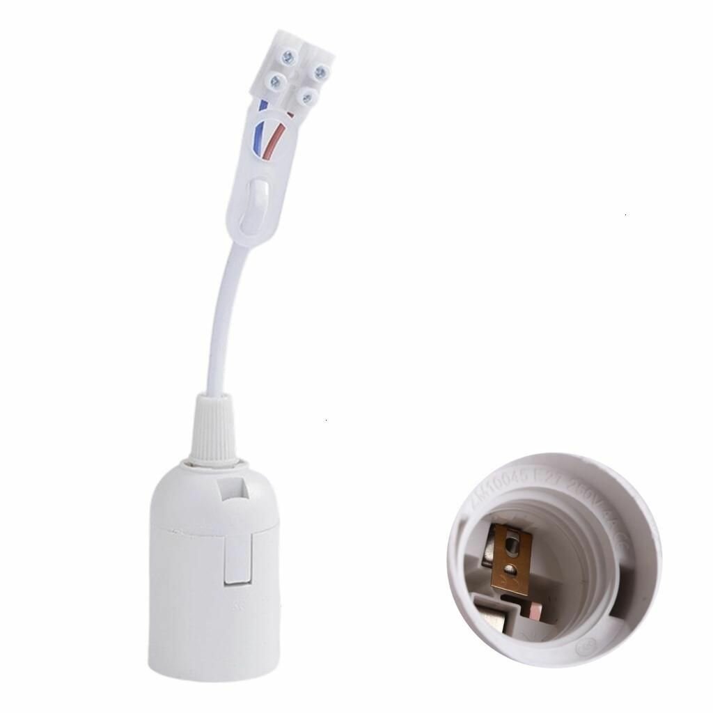 Винтовой кассетный держатель лампы E27-черный