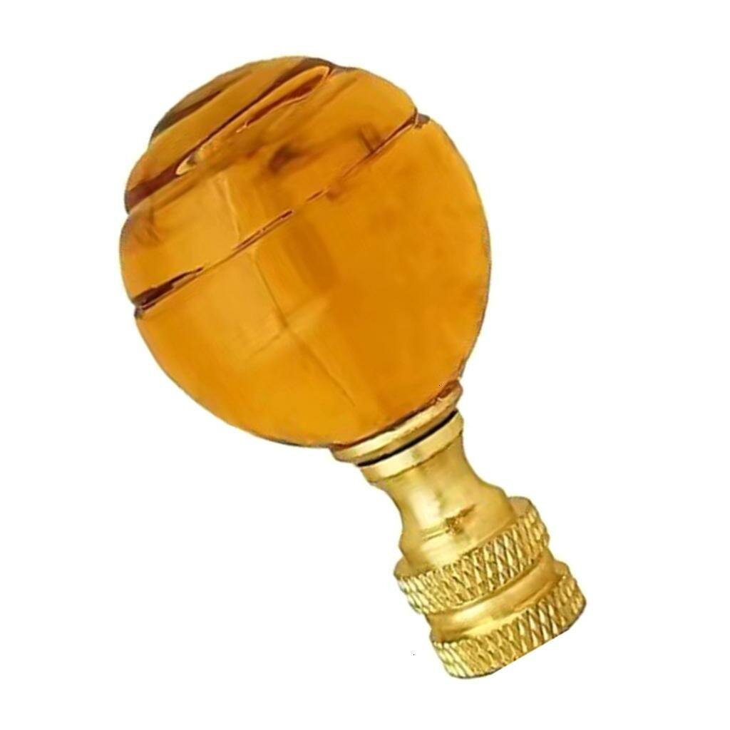 Украшение верхней части лампы ручка декоративного освещения настольная лампа украшение торшера-кристально-оранжевый