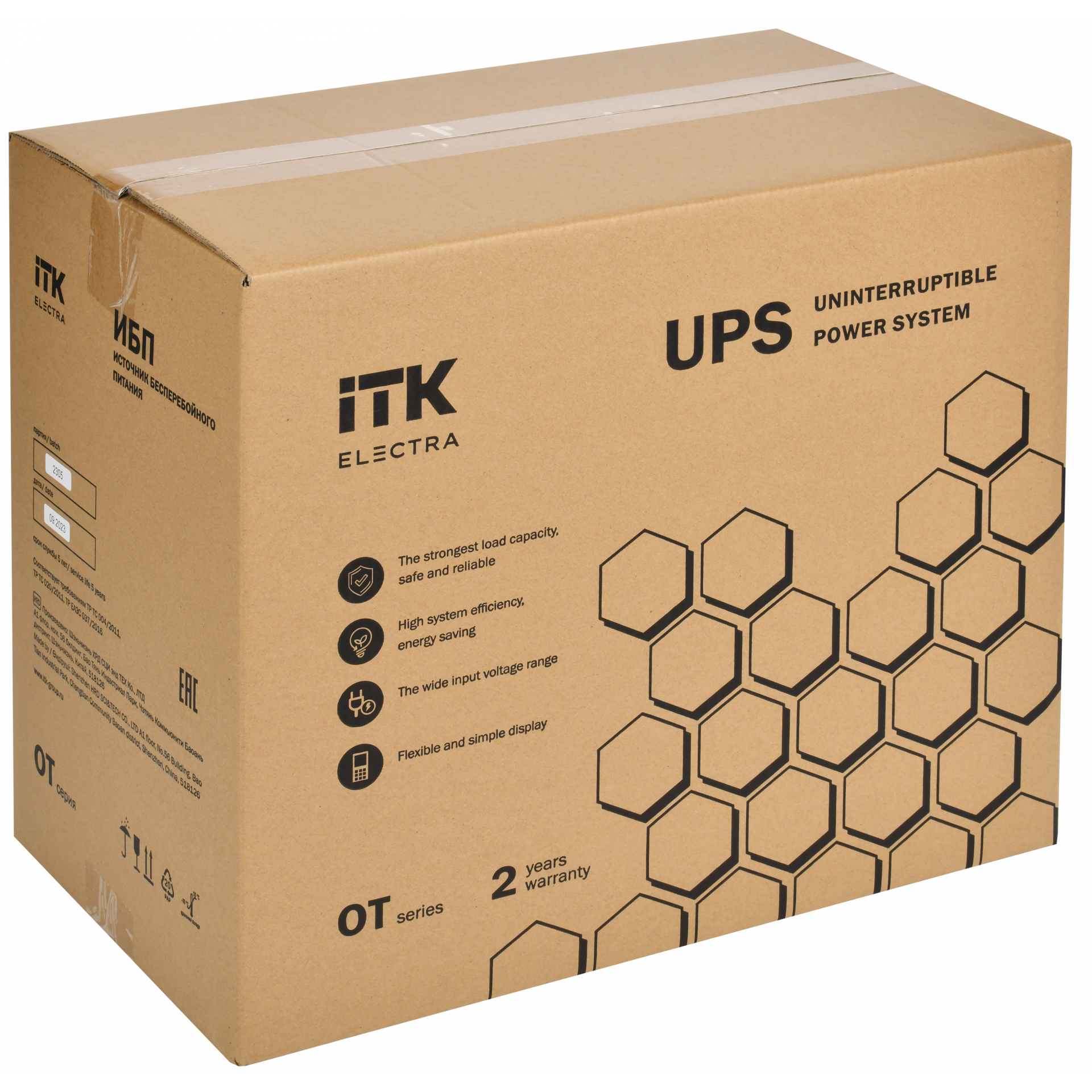 ITK ELECTRA OT ИБП однофазный онлайн 10кВА/10кВт LCD дисплей 192-240VDC клеммная колодка без АКБ с регулируемым зарядным устройством USB EPO RS232 SNMP слот Tower, IEK EOT-0010KVA-1-L (1 шт.)
