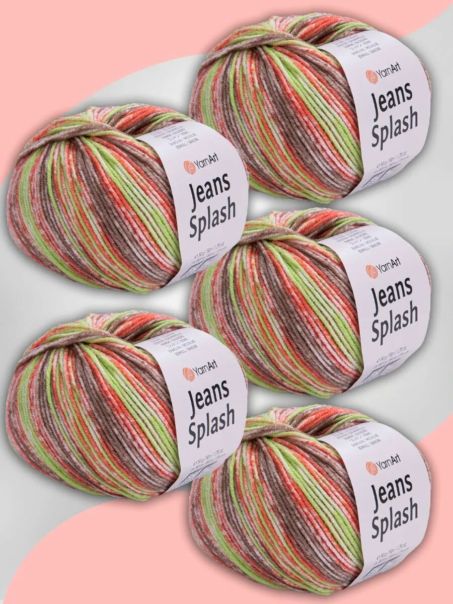 Пряжа для вязания YarnArt Jeans Splash 5 мотков, цвет 955