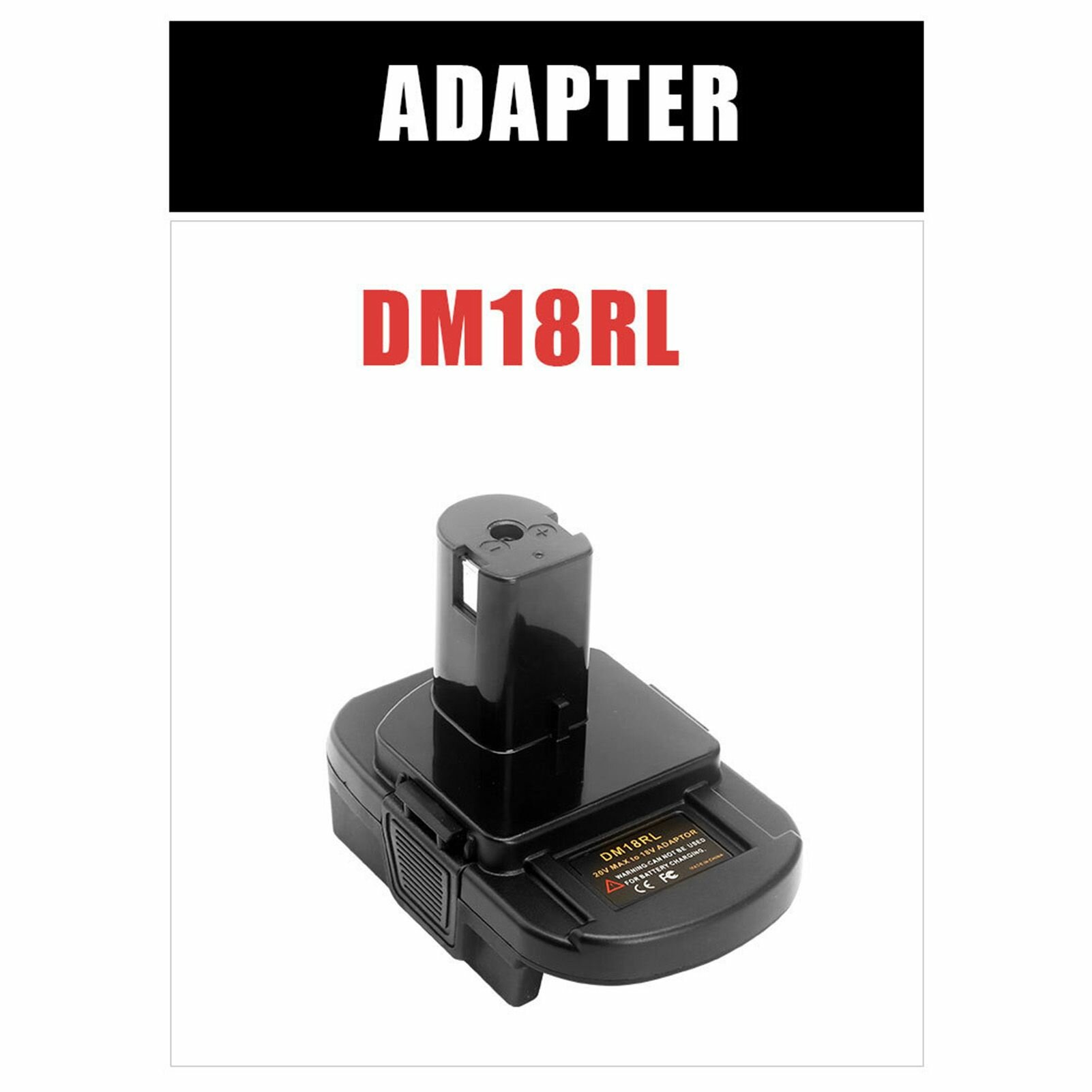 Адаптер для литиевых батарей Dewalt/Milwaukee 18V-20V в инструменты Ryobi 18V