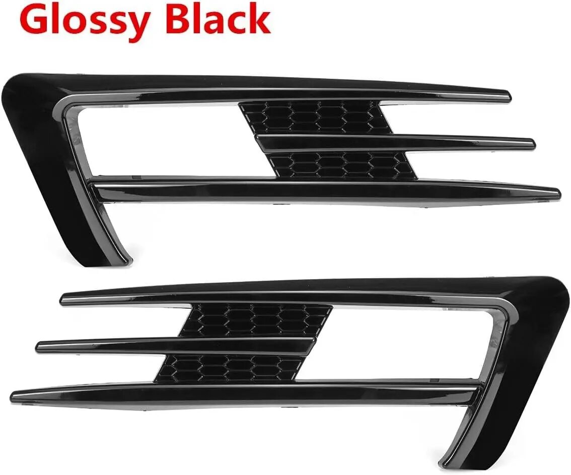 Пара Решеток Передних Противотуманных Фар Для VW Golf 7 MK7 GTI 2014-2017, ABS, Гоночный Стиль, Нижняя Решетка Бампера