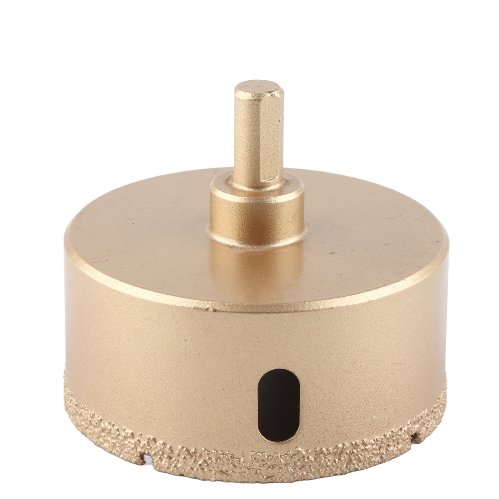 Алмазная коронка, для плитки и стекла, хвостовик треугольный, 75 мм