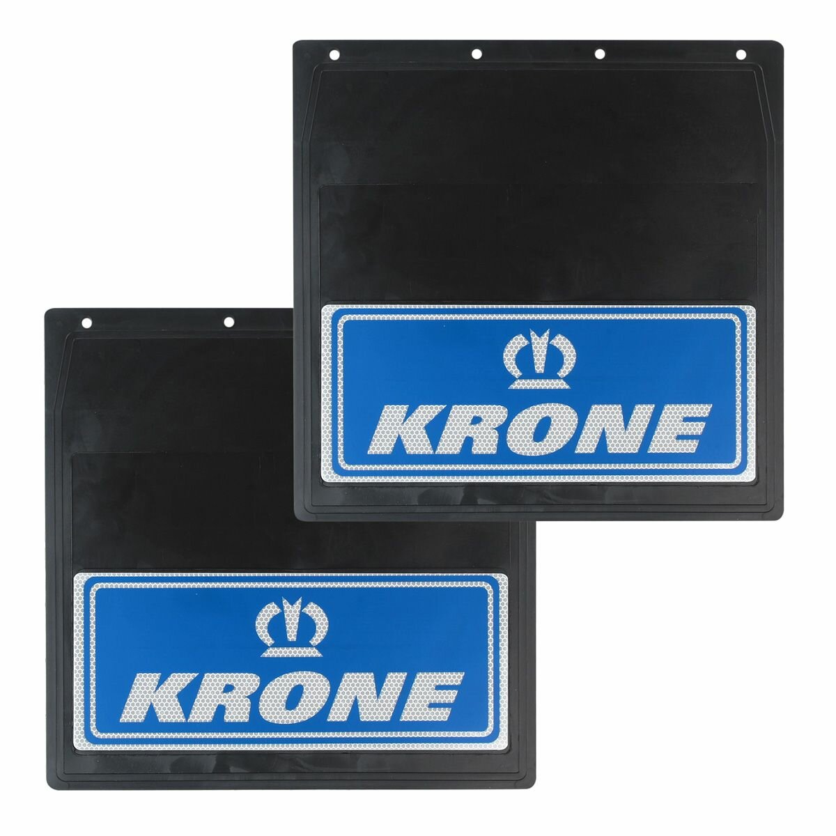 Брызговики KRONE, задние, для автобусов и грузовых авто, 40 см x 40 см, комплект 2 шт, синие