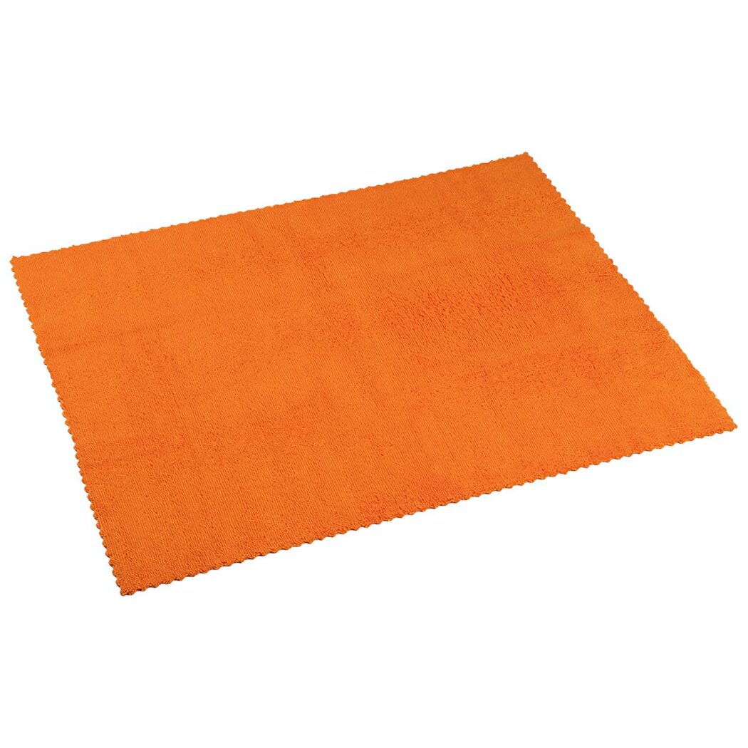 Тряпка для пола 50×60см из микрофибры, оранжевый цвет, мягкая и прочная