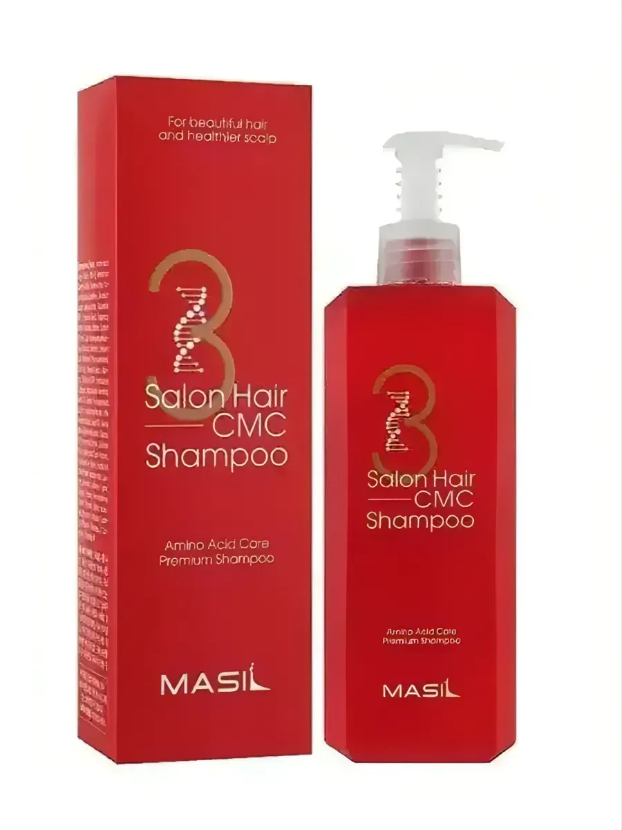 Шампунь Masil 3 Salon Hair CMC Shampoo, Восстанавливающий профессиональный с керамидами, 500 мл