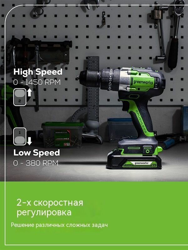 Преобразователь механический, бесщеточный, 24 В, 60 Нм, 550/1750 об/мин, без АКБ и ЗУ