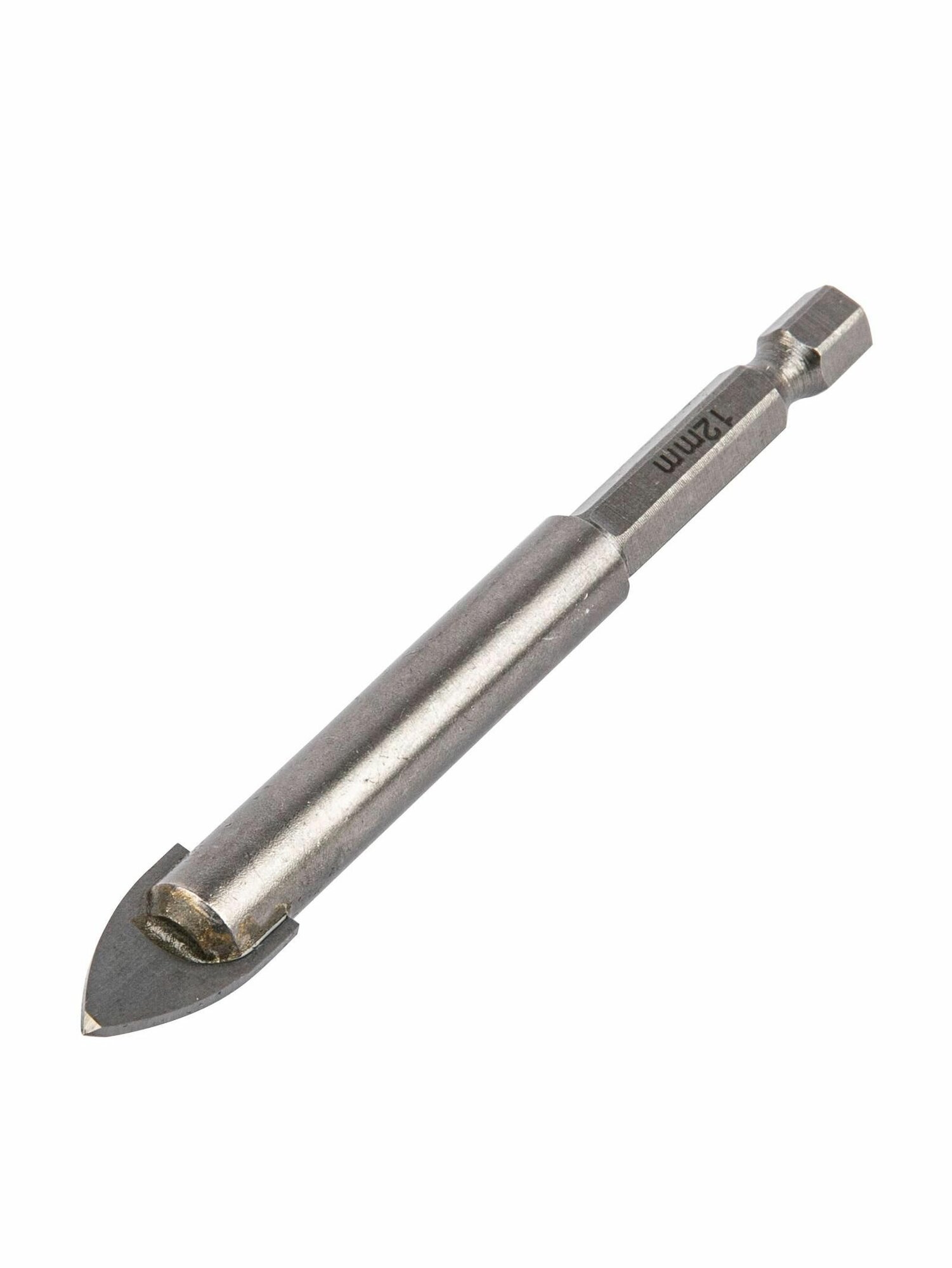 Сверло по керамической плитке и стеклу, 12 мм, шестигранный хвостовик Matrix