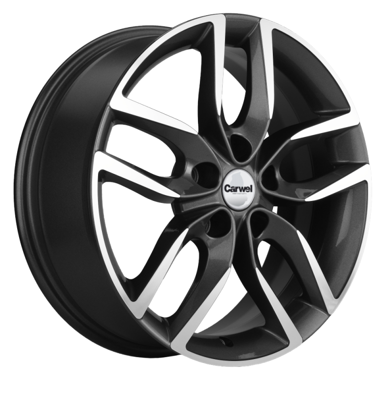 Диск колесный Carwel Кутыр 1708 (GEELY Coolray) 6,5x17 5x114,3 Dia54.1 ET45 цвет AGR
