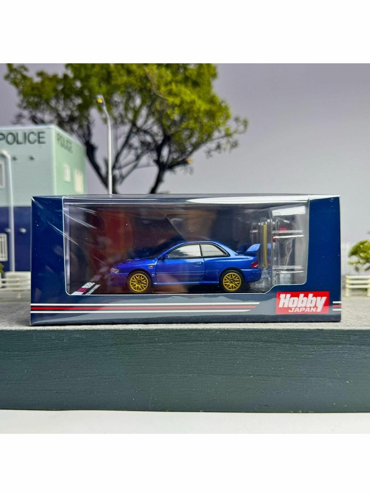 Машинка AR Box 1/64 Subaru IMPREZA 22B STi Impreza Blue Die-cast Alloy Car Model Collection Toy Gift