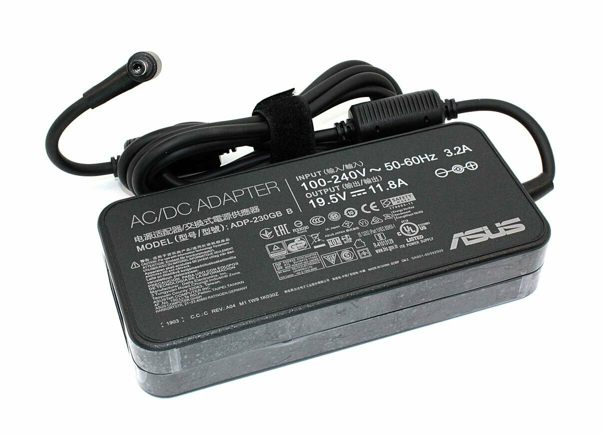 Блок питания (сетевой адаптер) для ноутбуков ASUS 19.5V 11.8A 230W 6.0x3.7 с иглой