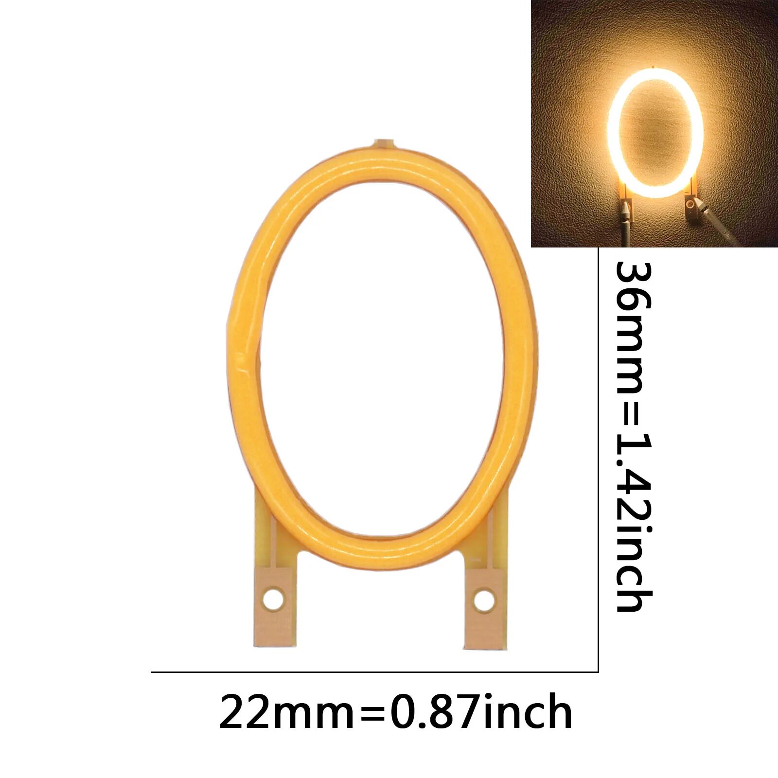LED буквы для ламп Эдисон DT&ZM, теплый белый свет Letter O