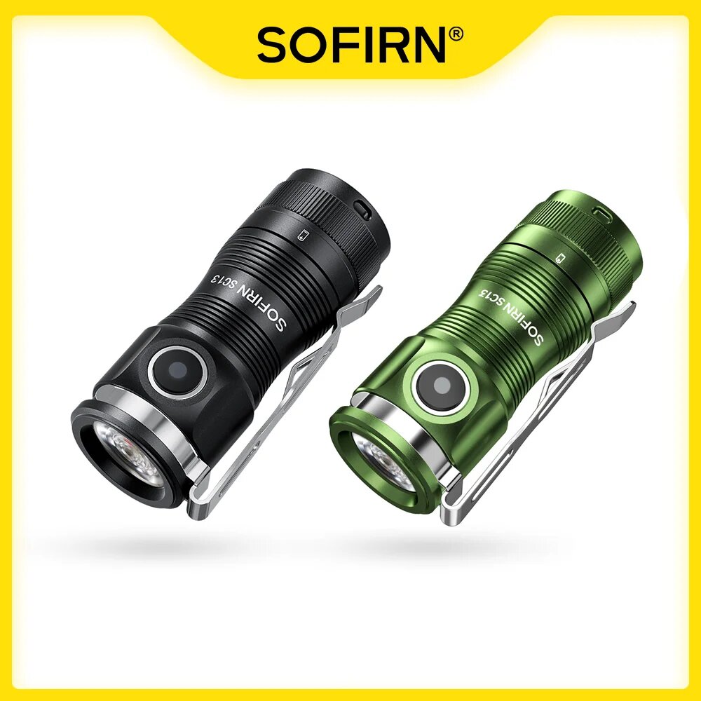 Sofirn Mini SC13 Фонарик Black, SST40 (6000K)