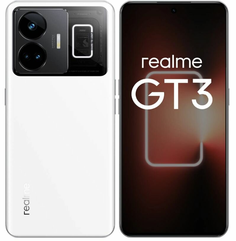 6,7" Смартфон realme GT3 16/1 ТБ (631002000416) 2023, белый