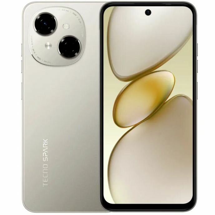 6,67" Смартфон Tecno SPARK Go 1 4/64 ГБ (GO 1) золотой