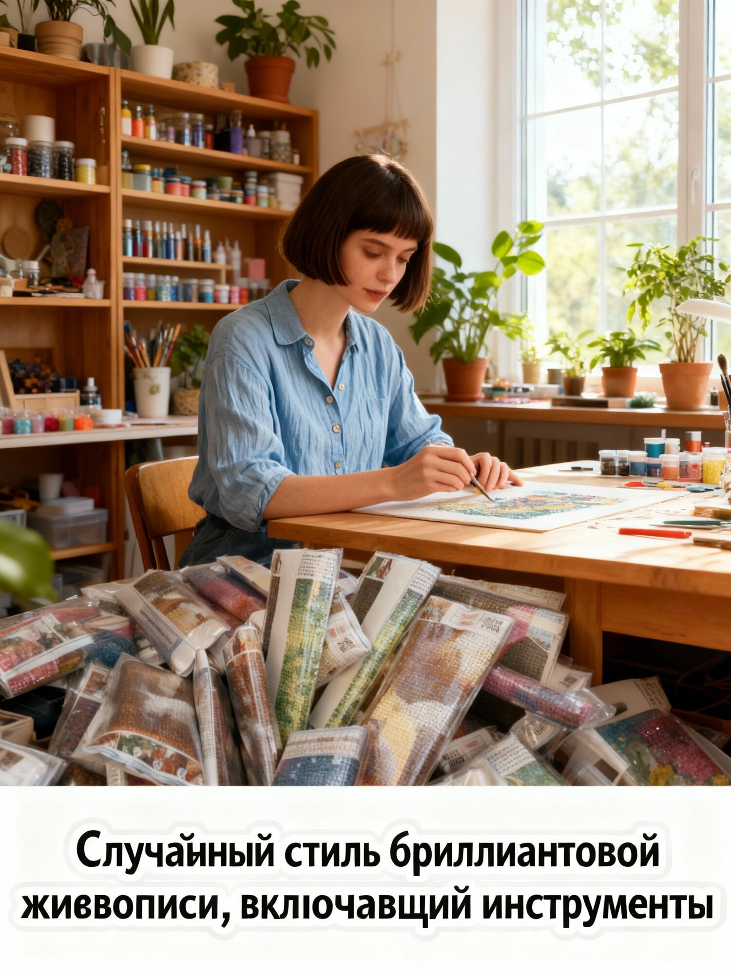 Набор для алмазной вышивки Случайный рисунок 30*40 см, полный комплект страз и инструментов, распродажа остатков, низкая цена