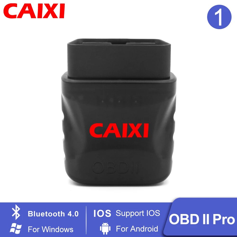 CAIXI автомобильные аксессуары новый OBD 2/3 V1.5 Bluetooth 4,0 адаптер сканер диагностический инструмент для Android/IOS OBDII считыватель кодов, OBD II Pro